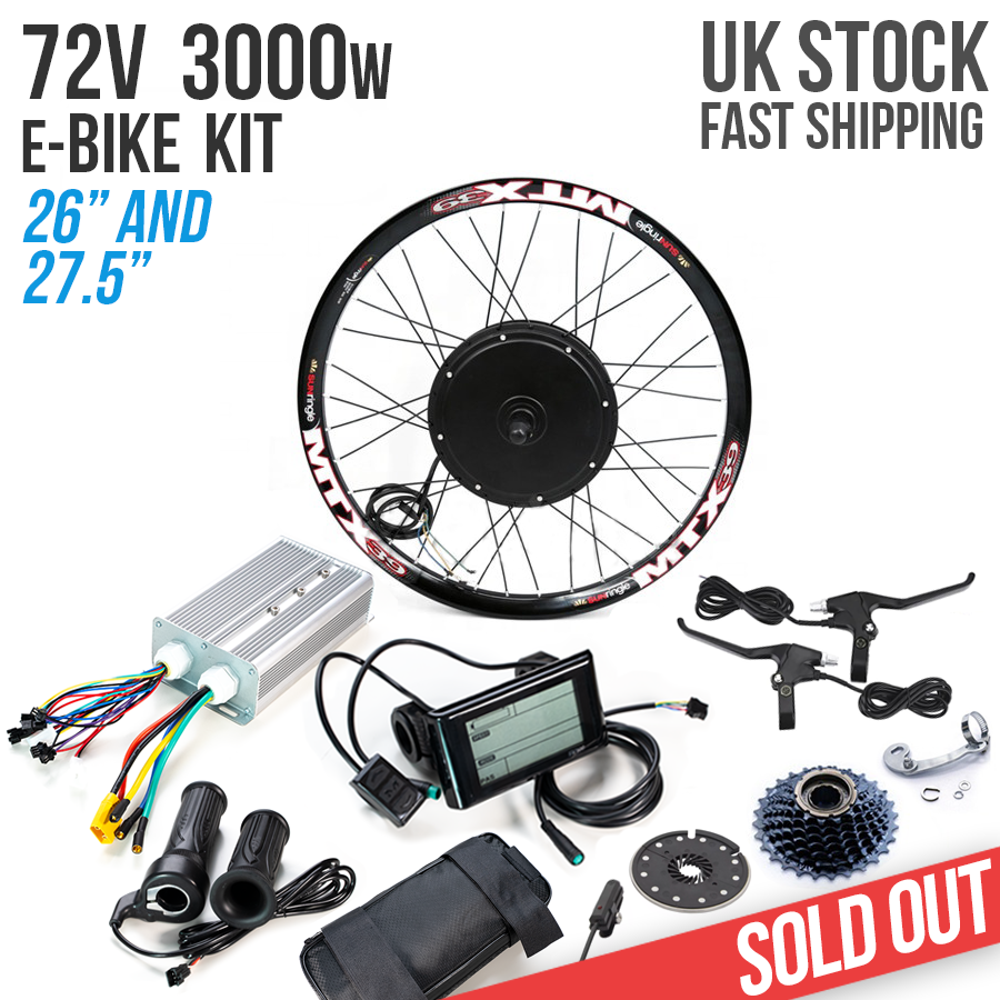Solosbikes | 72V 3000w E-bike conversion kit (UK Stock) – SOLOS BIKES